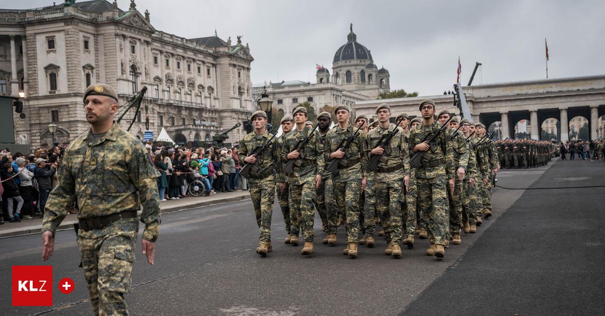 Angelobung am Heldenplatz: 135 Rekruten des Jägerbataillons 18 präsentierten erstmals neues Barett